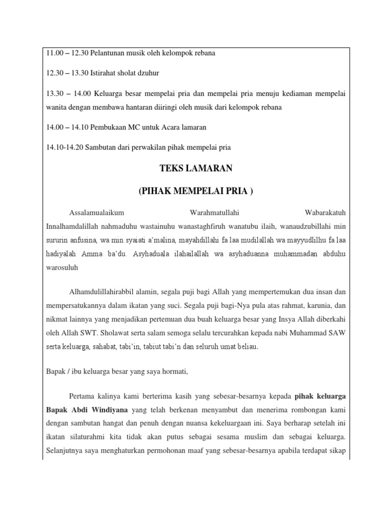 Teks Lamaran | PDF