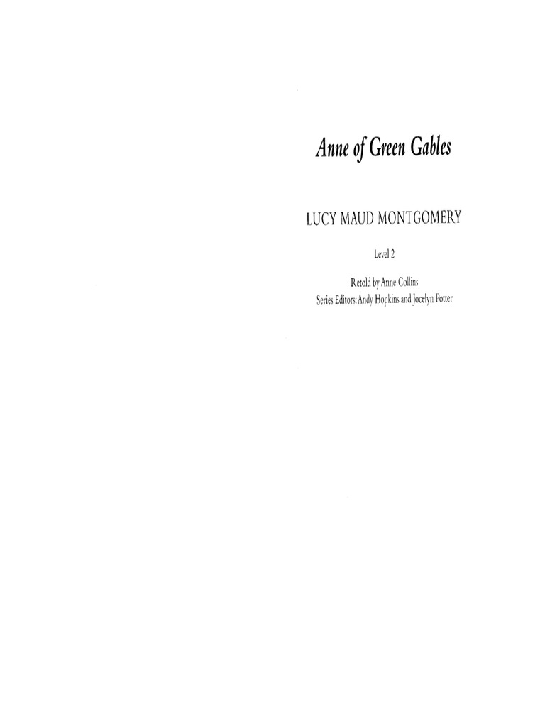 Anne of Green Gables Penguin Readers PDF | PDF