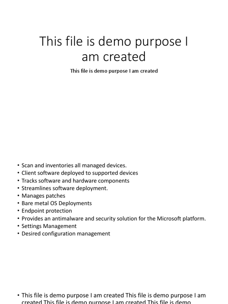This File Is Demo Purpose I Am Created | PDF