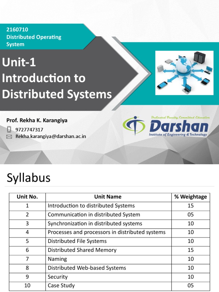 Introduction To Distributed Computing System | PDF | Operating System ...