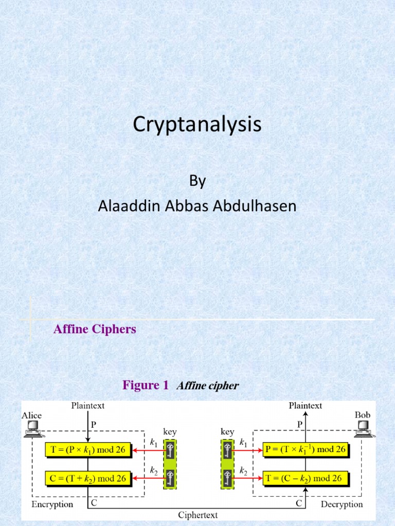Cryptanalysis: by Alaaddin Abbas Abdulhasen | PDF | Cipher | Cryptanalysis