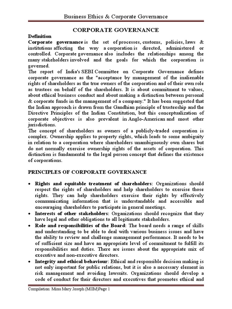 Module 4 PDF | Download Free PDF | Corporate Governance | Internal Control