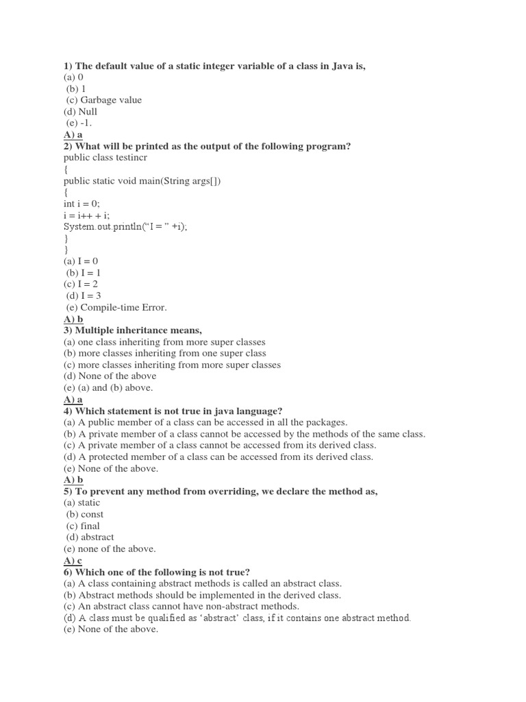 Mcq Pdf Class Computer Programming Method Computer Programming