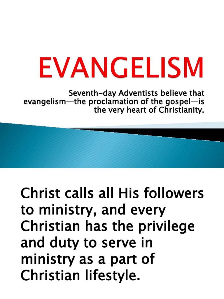 Evangelism. Promotional Talk | PDF | Evangelism | Christian Church