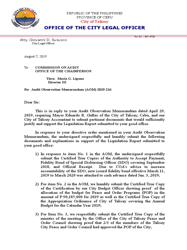 Answer to Aom | Business | Government