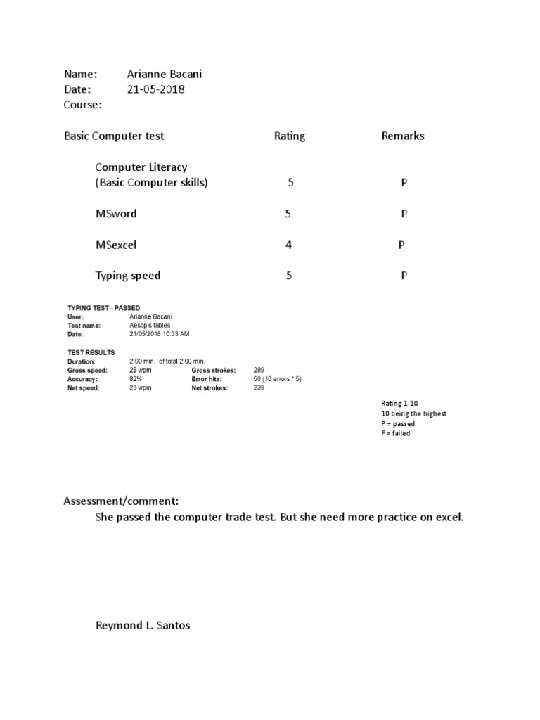 Result Passed 3 | PDF