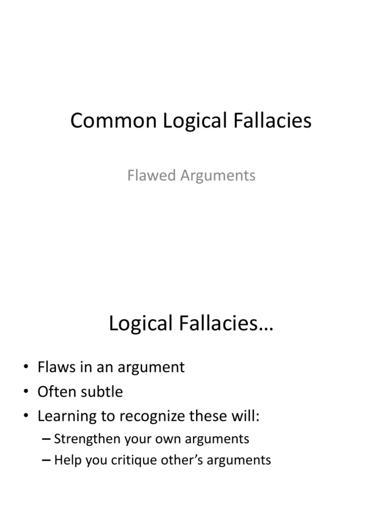 Fallacies | PDF | Logical Consequence | Argument