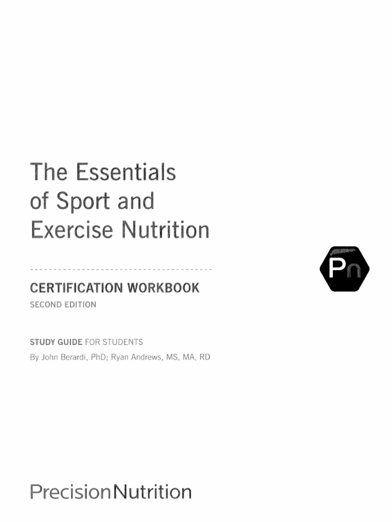 The Essentials of Sport and Exercise Nutrition Workbook | PDF ...