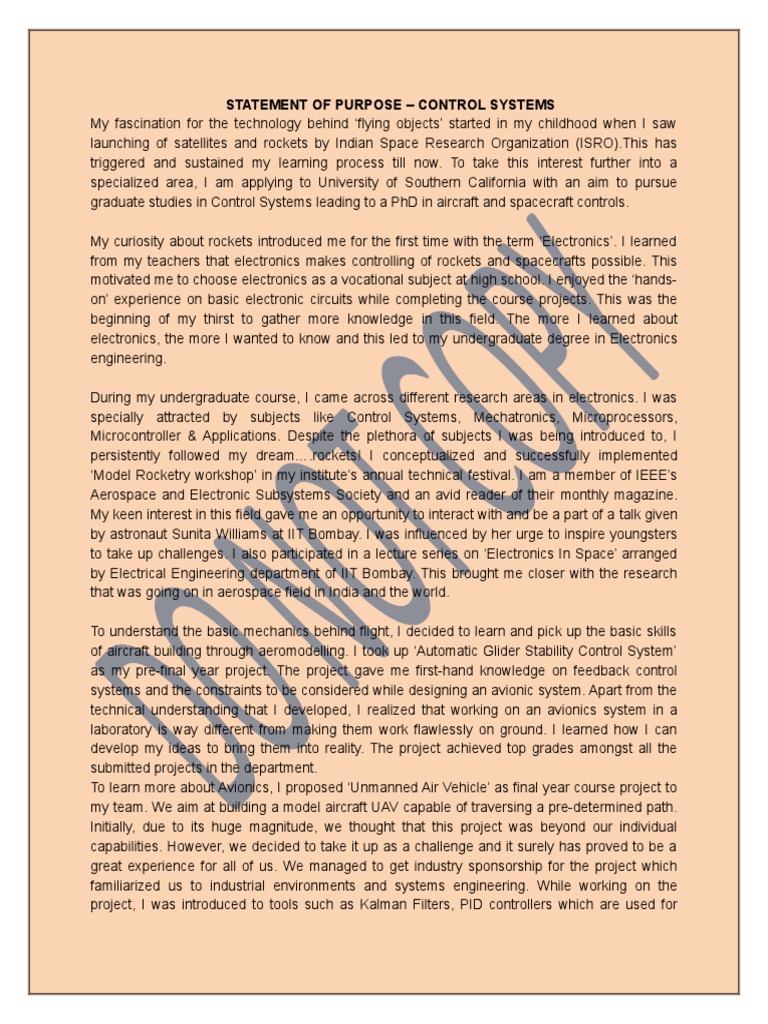 Pursuing a PhD in Control Systems | PDF | Unmanned Aerial Vehicle ...