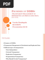 Unit-1 Transparency in DDBMS | PDF | Databases | Table (Database)