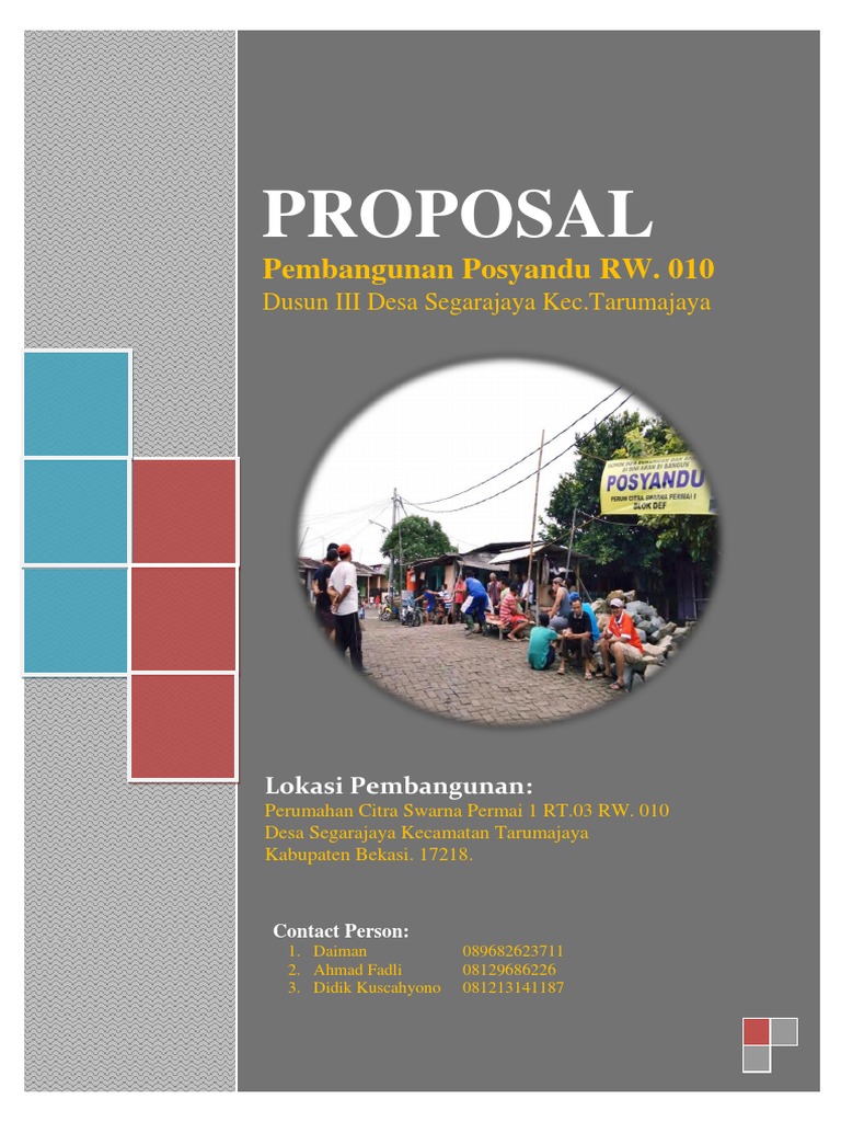 COVER Proposal Posyandu | PDF