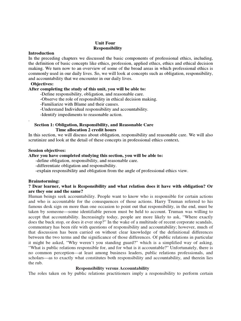 Module Ethics | PDF | Autonomy | Public Relations