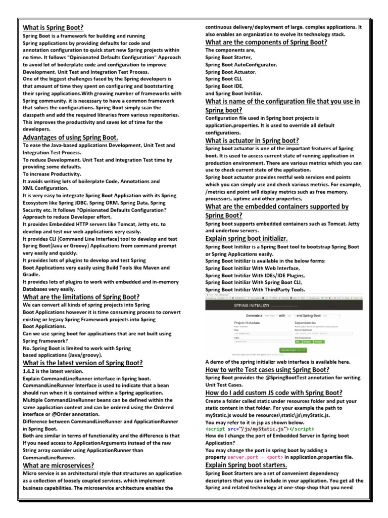 Server - Port | PDF | Booting | Spring Framework