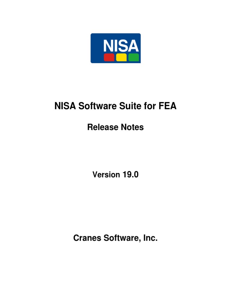 NISA Software Suite For FEA: Release Notes | Download Free PDF | Shell ...