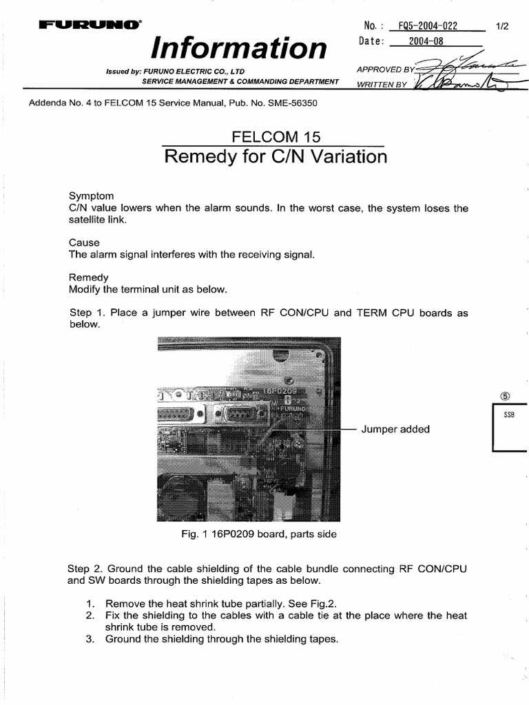 Felcom 15 Servi̇s Manual 9 10 | PDF