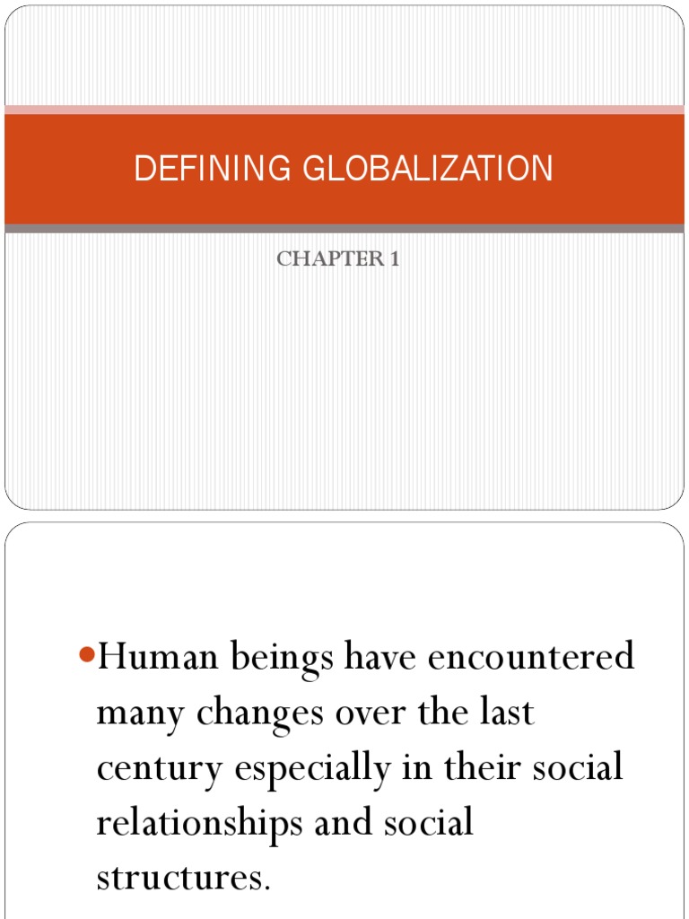 Defining Globalization | PDF