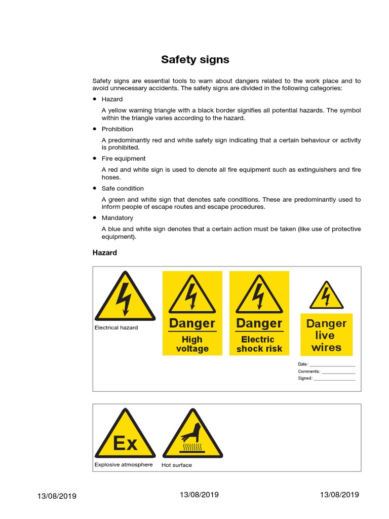 Understanding Workplace Safety Signs: A Comprehensive Guide to Hazard ...