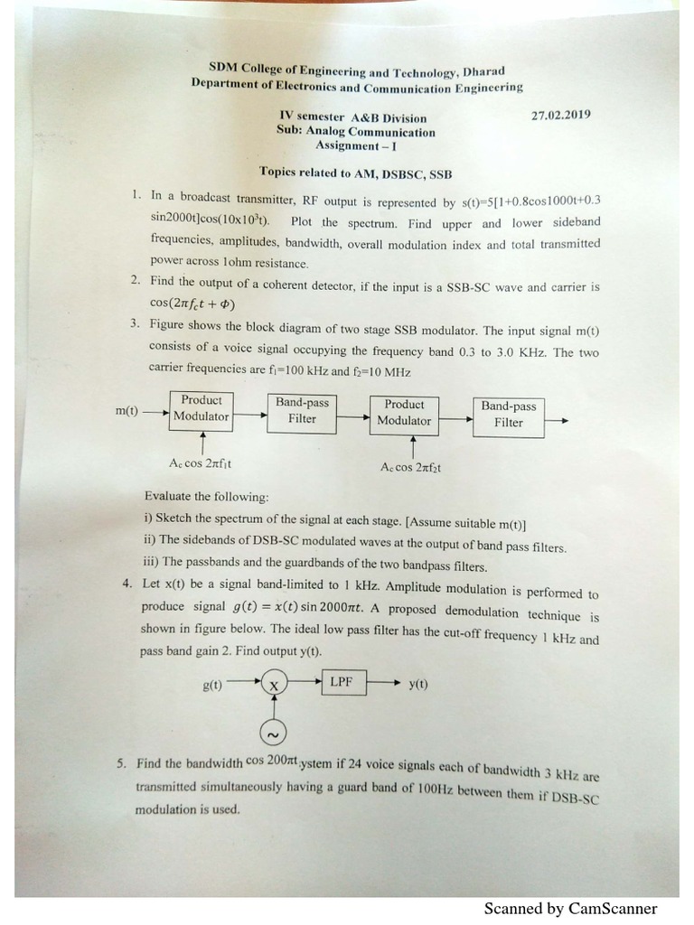Analog Assignment | PDF