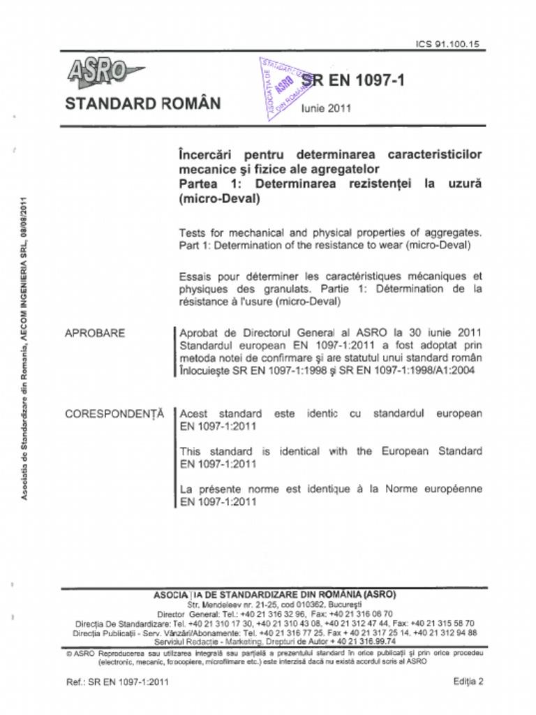 SR en 1097 1 2011 PDF | PDF
