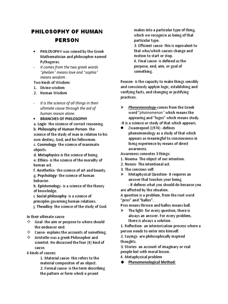 Philosophy of Human Existence | PDF | Existence | Philosophy