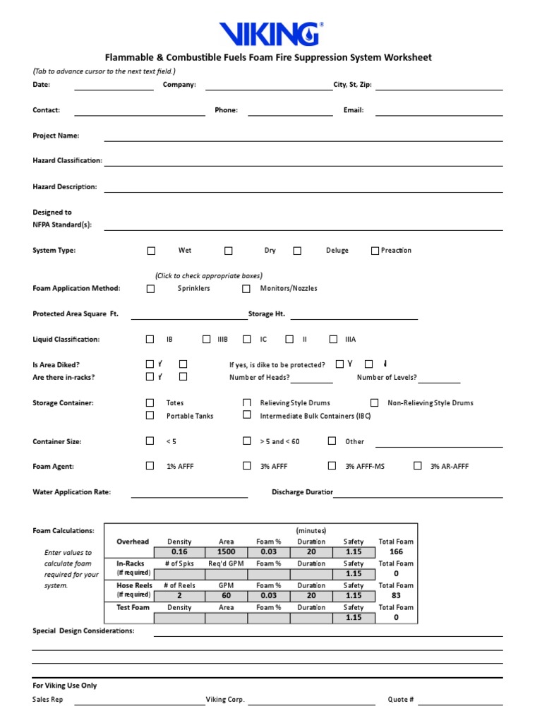 Flammable Combustible Worksheet May2018 0 | PDF | Firefighting | Fire ...