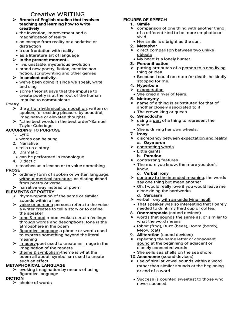 Creative Writing | PDF