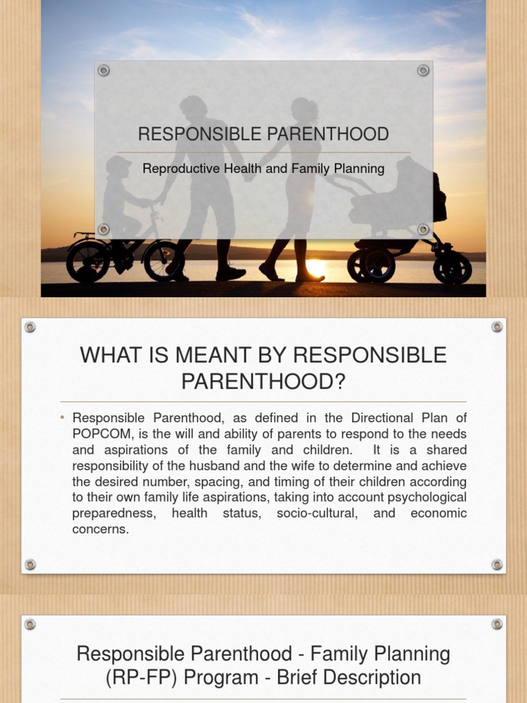 Responsible Parenthood Essentials | PDF | Parenting | Relationships