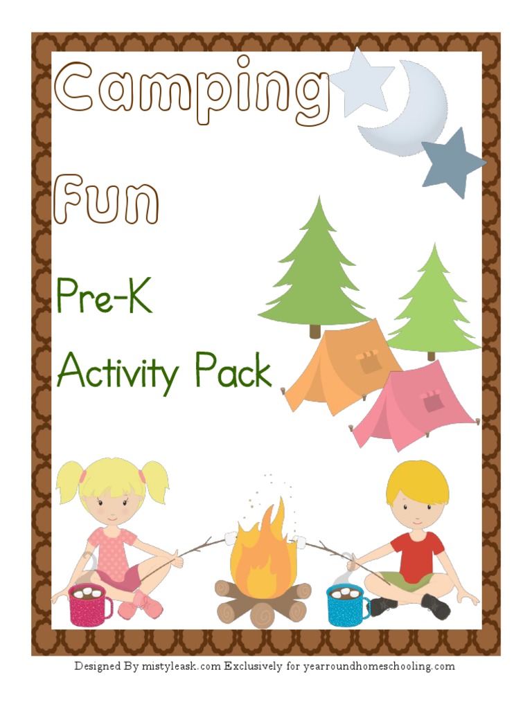 Camping Fun Pre K Activity Pack | PDF | Media Freedom | Copyright