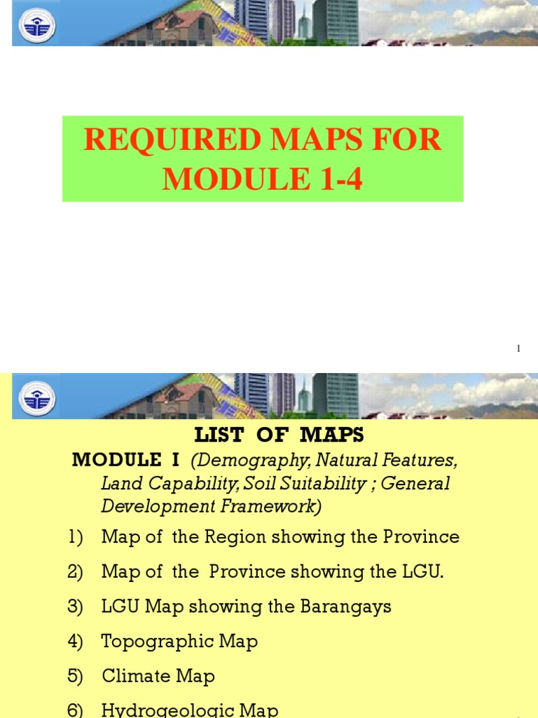 Required Maps For Module 1-4 | PDF
