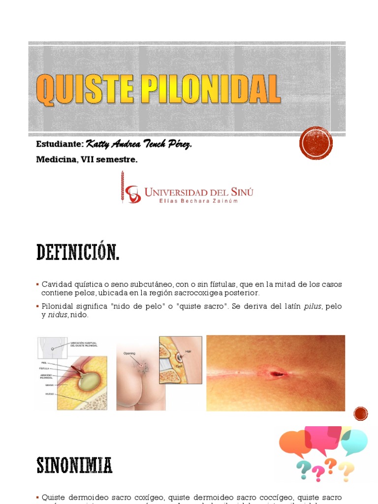 Quiste Pilonidal: Definición y Tratamiento | PDF | Enfermedades y ...