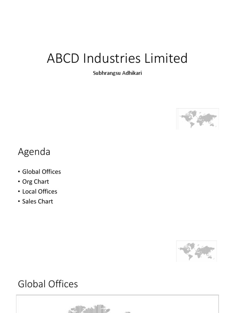 ABCD Industries Limited - Slide Master | PDF