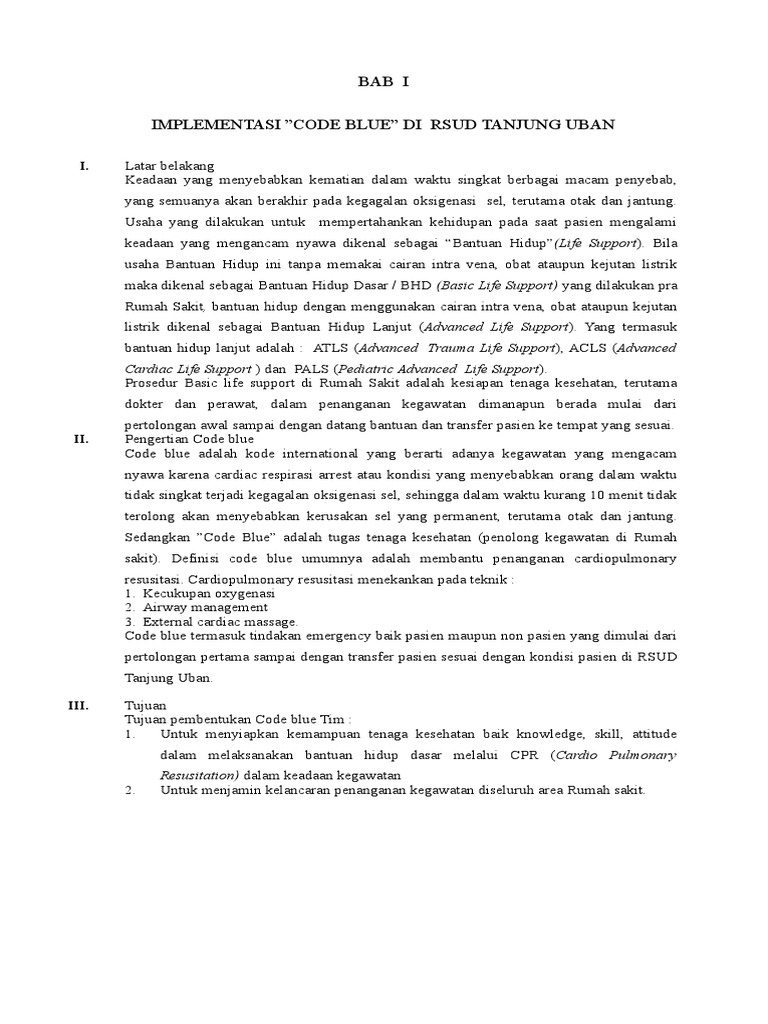 Pedoman Code Blue | PDF
