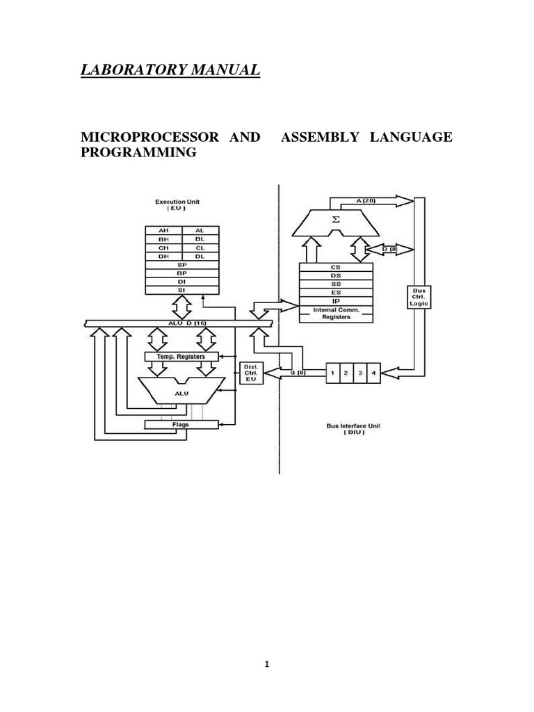 Lab Manual of MP | PDF | Assembly Language | Programming Language
