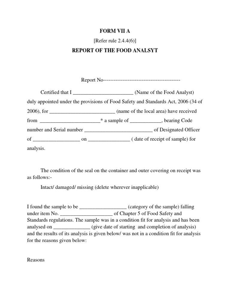 Form Vii A | PDF