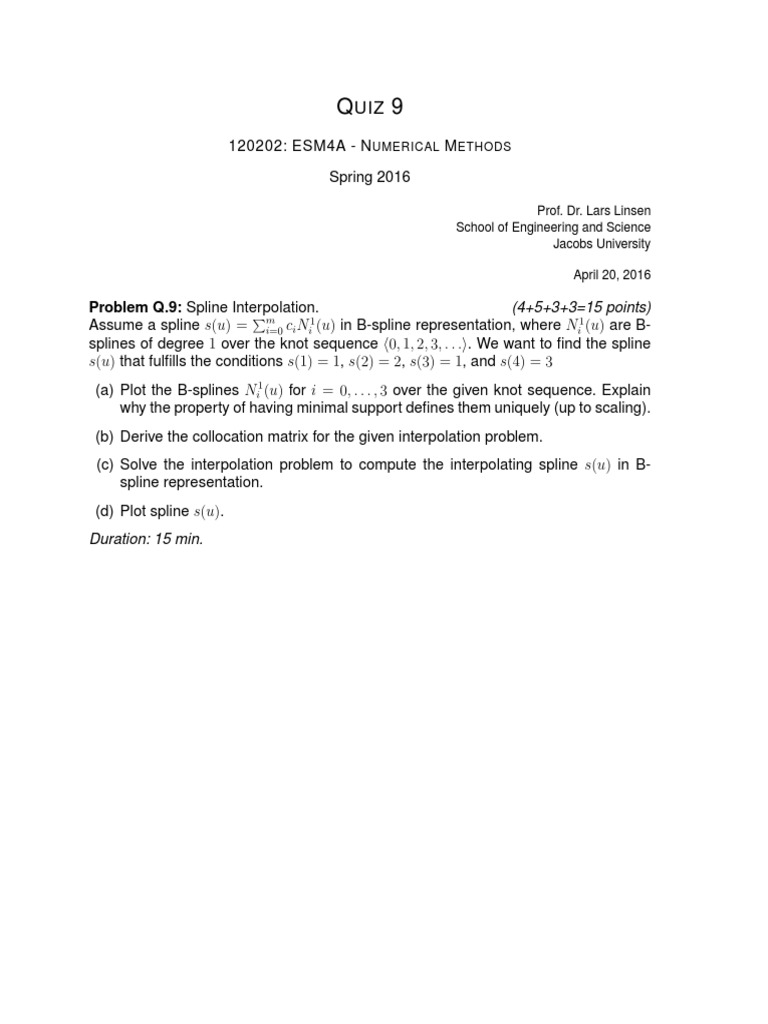 Quiz 09 PDF | PDF