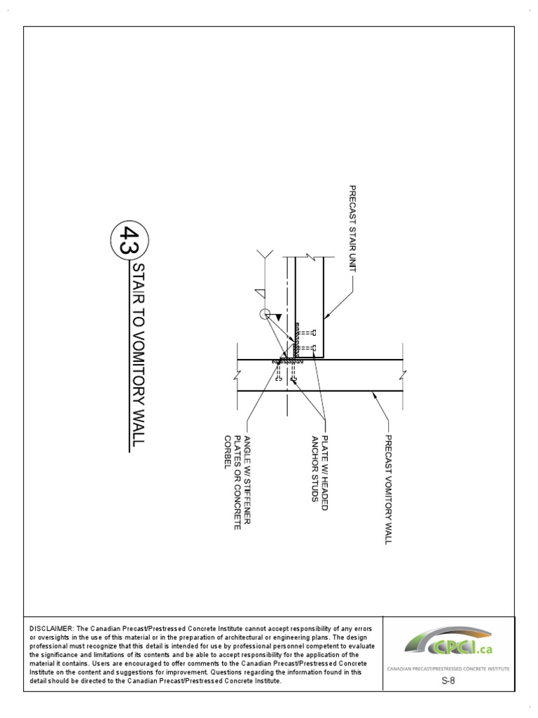 43 - Stair To Vomitory Wall | Download Free PDF | Precast Concrete ...