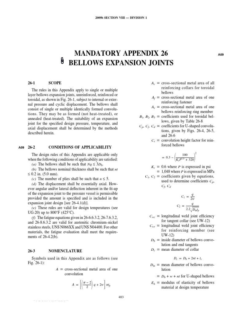 Mandatory Appendix 26 | PDF | Thermal Expansion | Fatigue (Material)