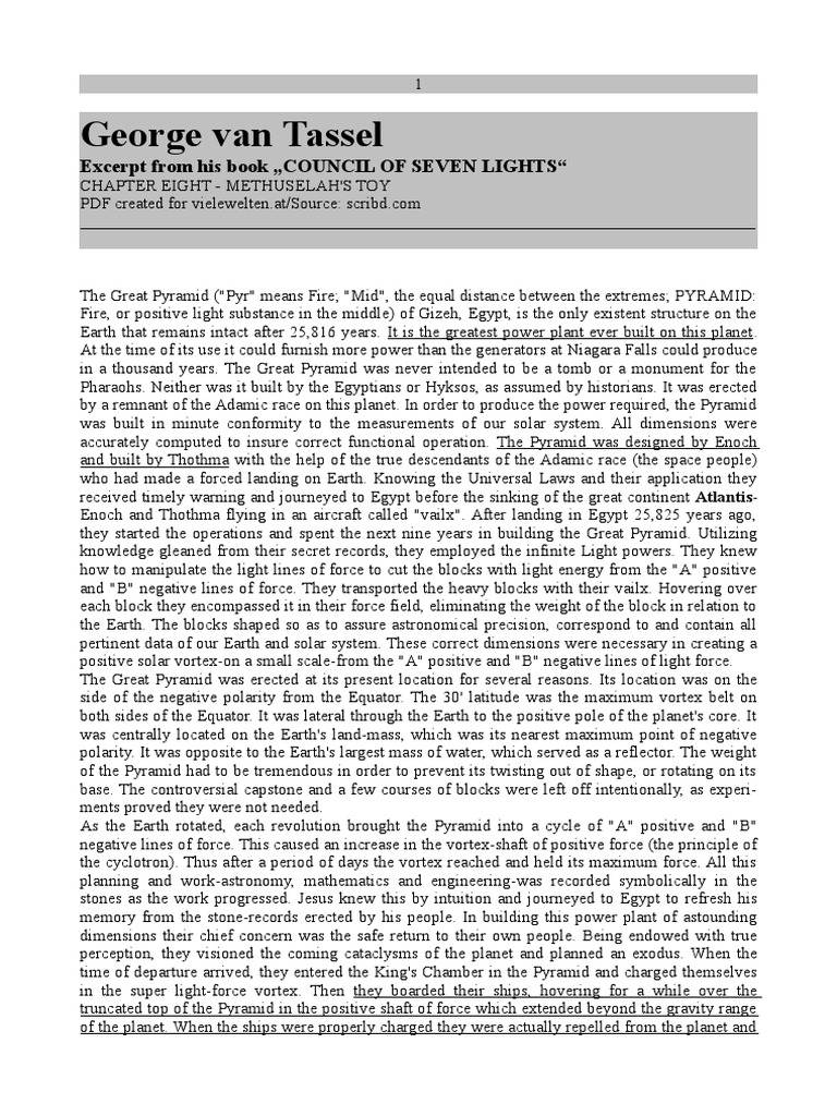 George Van Tassel | PDF | Earth | Force