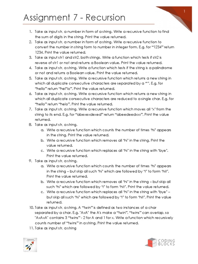 Recursion | PDF | Subroutine | String (Computer Science) Recursion | PDF | Subroutine | String (Computer Science)