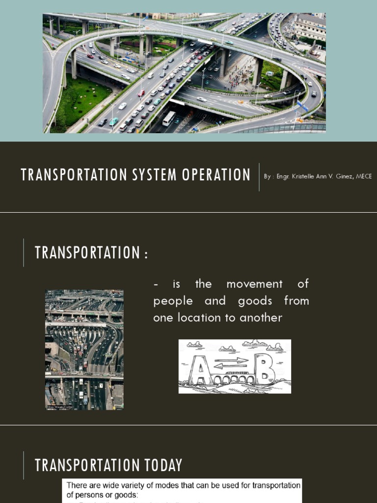 Ginez Flows in Transportation Systems | PDF | Traffic Congestion ...