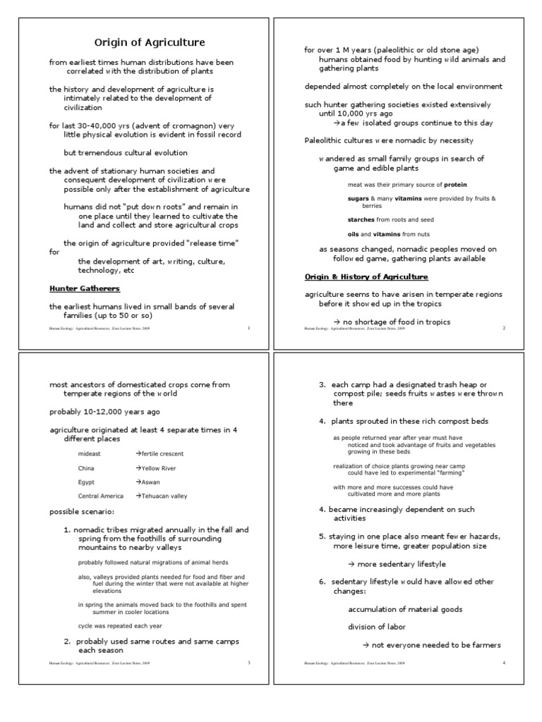 History of Agriculture | PDF | Cereals | Agriculture