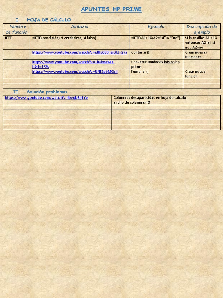 Apuntes HP Prime | PDF