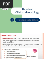 Reticulocyte Count Lab Manual | PDF | Staining | Red Blood Cell