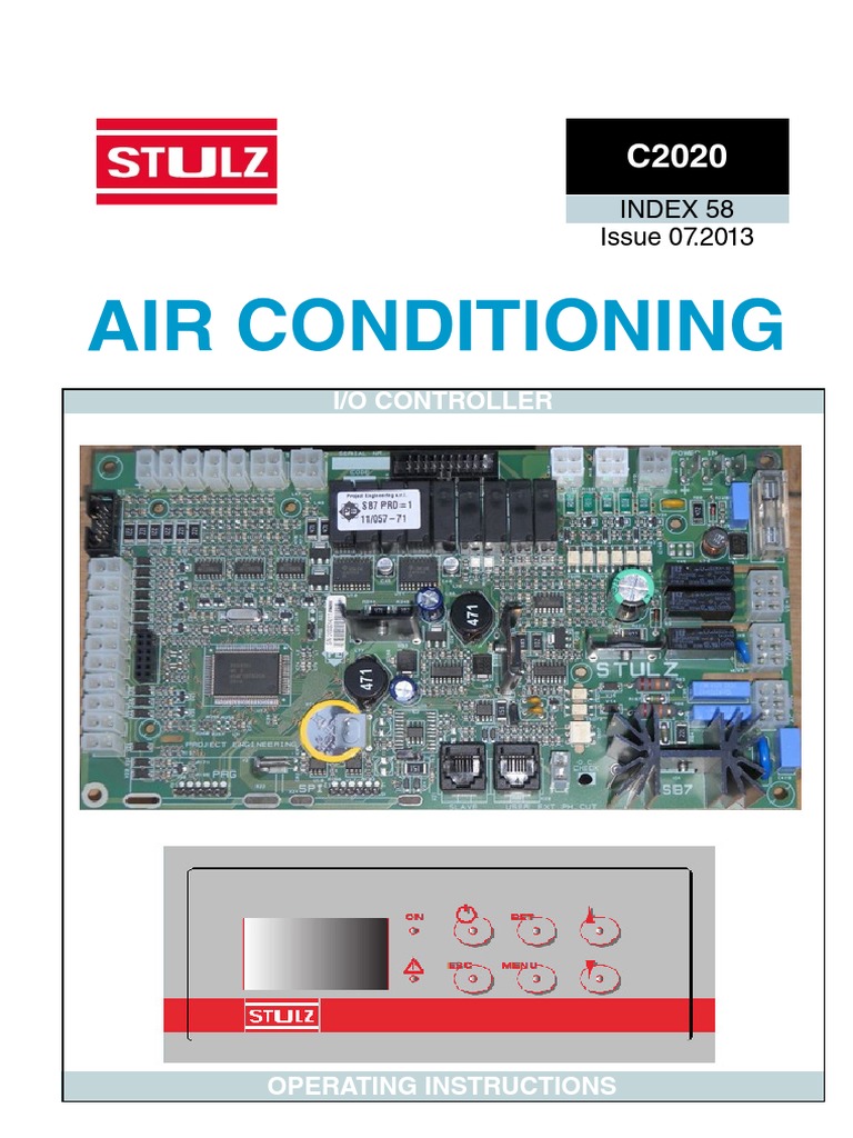 Stulz C2020 I/O Controller Manual | PDF | Air Conditioning | Hvac