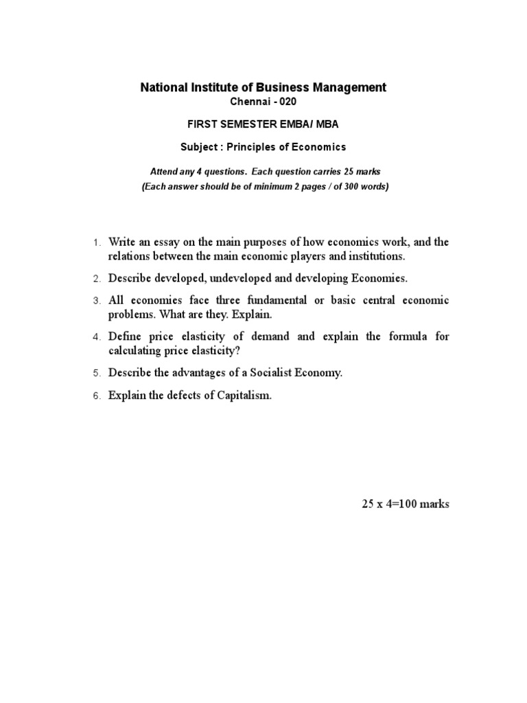 Principles of Economics | PDF
