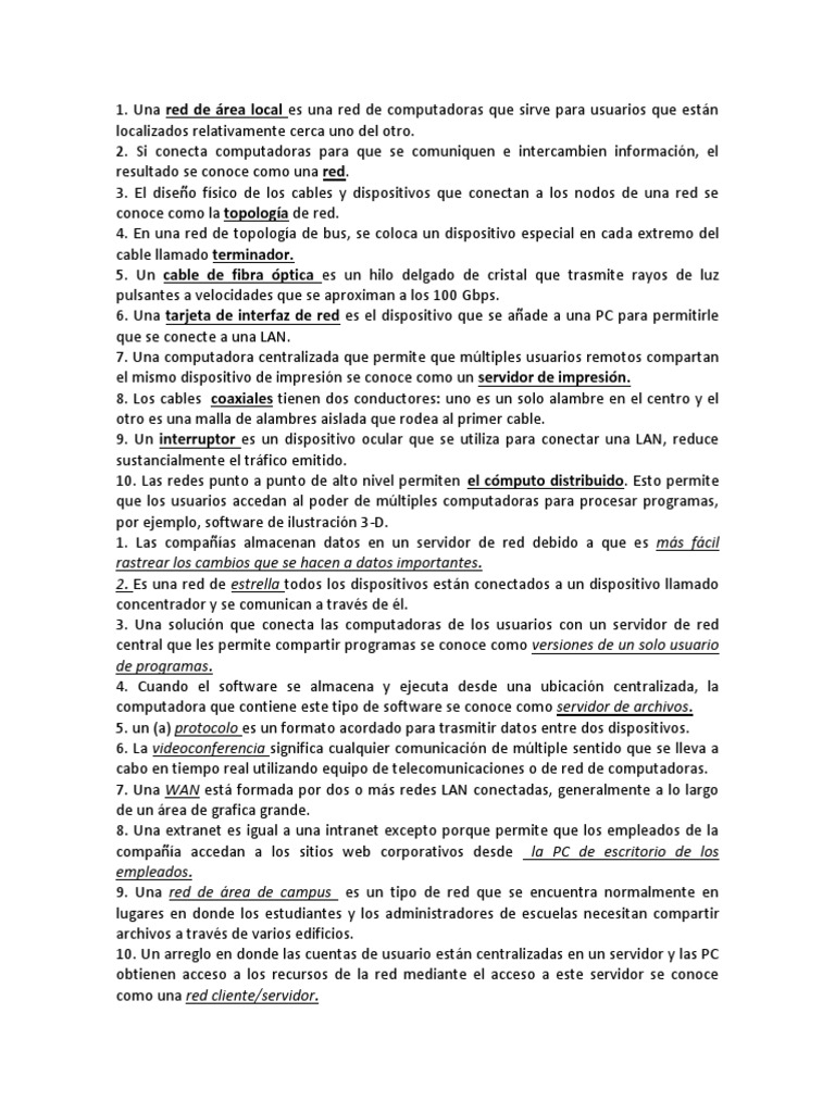 Leccion 9a-9b | PDF | Servidor (Computación) | Red de computadoras