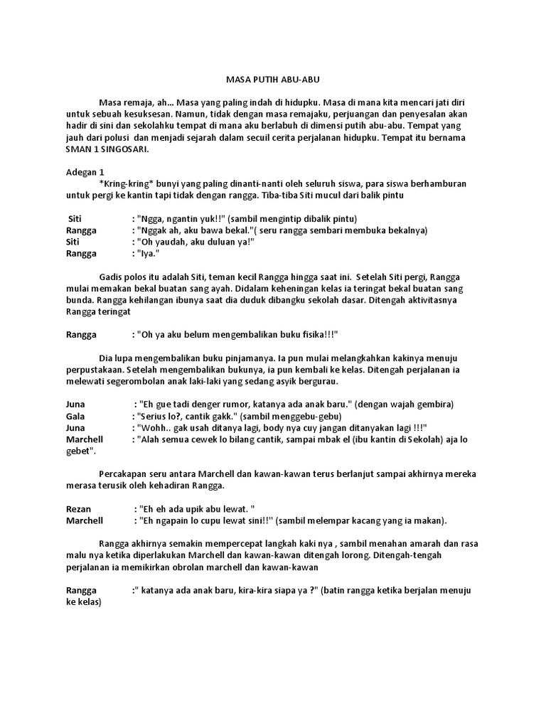 Naskah Drama Bindo | PDF