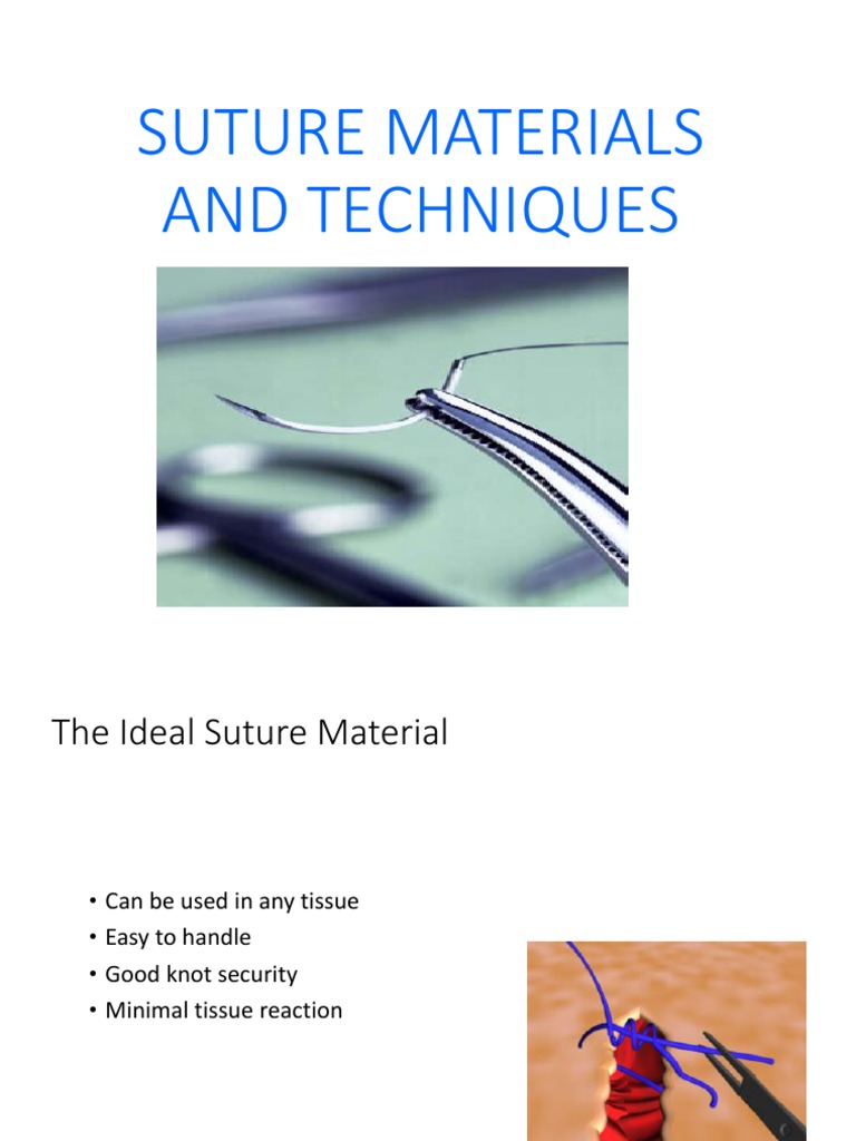 Suture and Drains Lecture | PDF | Surgical Suture | Wound
