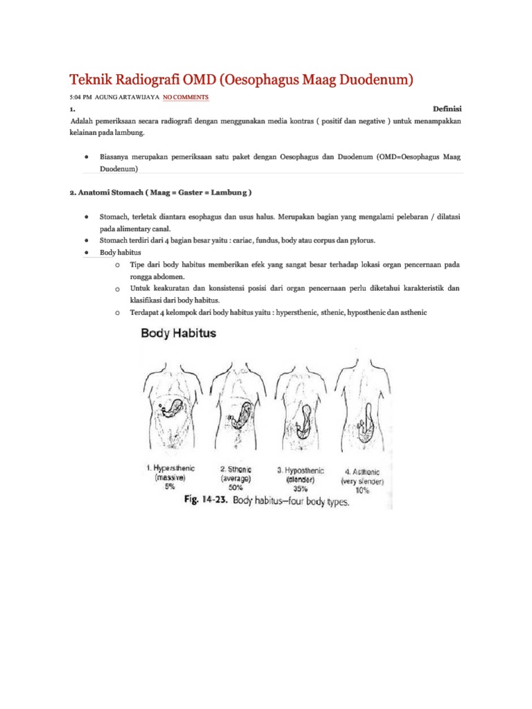 Teknik Radiografi OMD: Panduan Lengkap | PDF | Ilmu Sosial