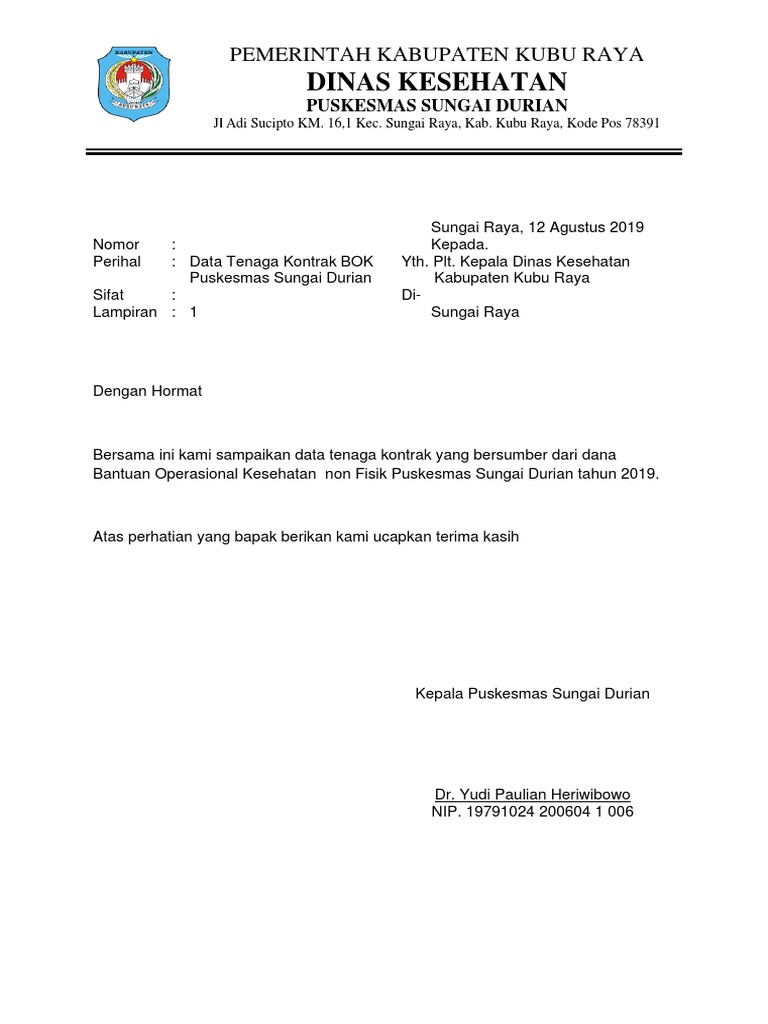 Kop Surat PSD Sesuai Tata Naskah Dinas | PDF